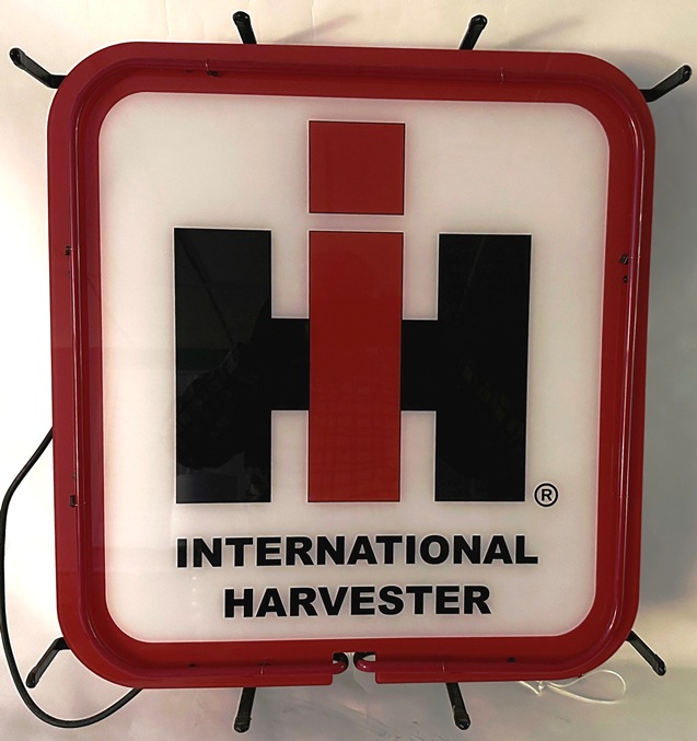 IH lighted sign – Geneseo Farm Toy Show